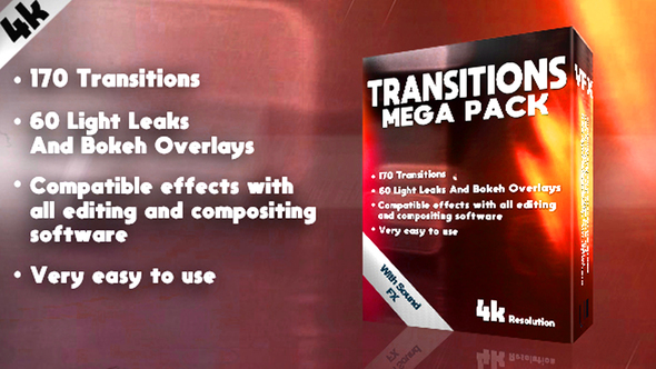 Transitions Mega Pack, Motion Graphics | VideoHive